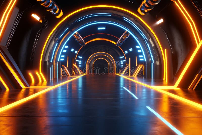 Vibrant Artistic Displays are Formed by Abstract Shapes Illuminated ...