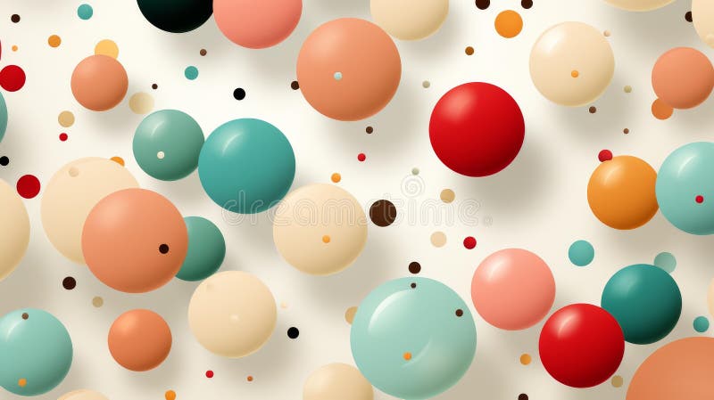 Vibrant and Artistic Pin Dot Composition Featuring Flat Illustrations ...