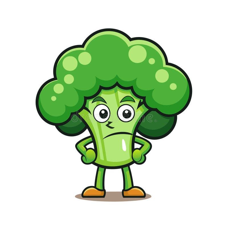 Vibrant Broccoli Artwork for Fun Cooking Stock Illustration ...