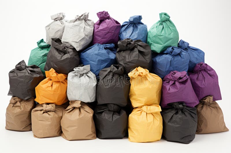 Vibrant Assortment of Crumpled Multicolored Paper Sheets on a Clean ...