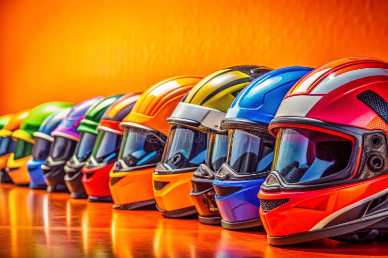 Eye-Catching Motorcycle Helmet Collection: a Dynamic Display of Safety ...