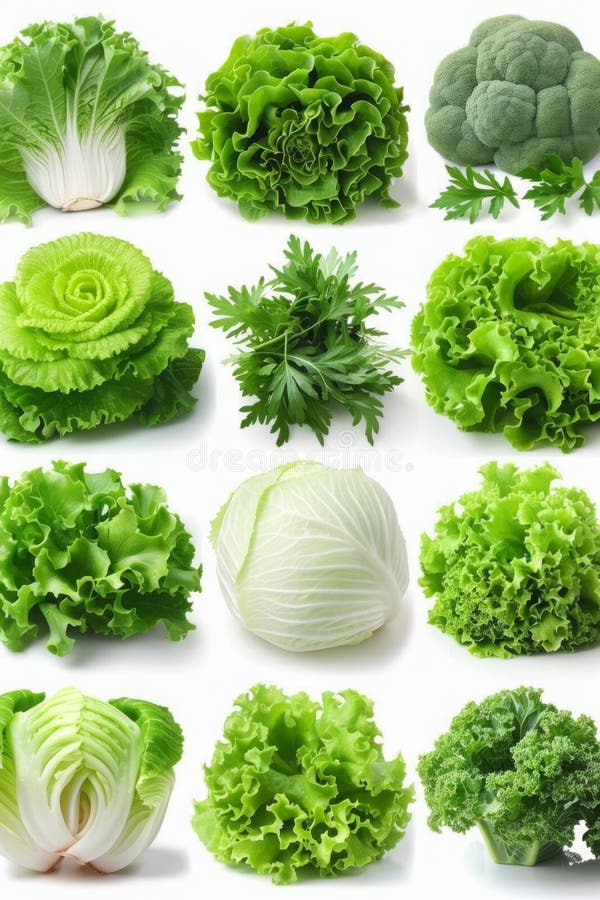 A Vibrant Assortment of Various Green Leafy Vegetables, Including ...