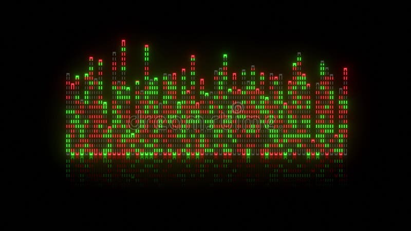 Vibrant Audio Spectrum LED Equalizer Loop Stock Footage - Video of ...