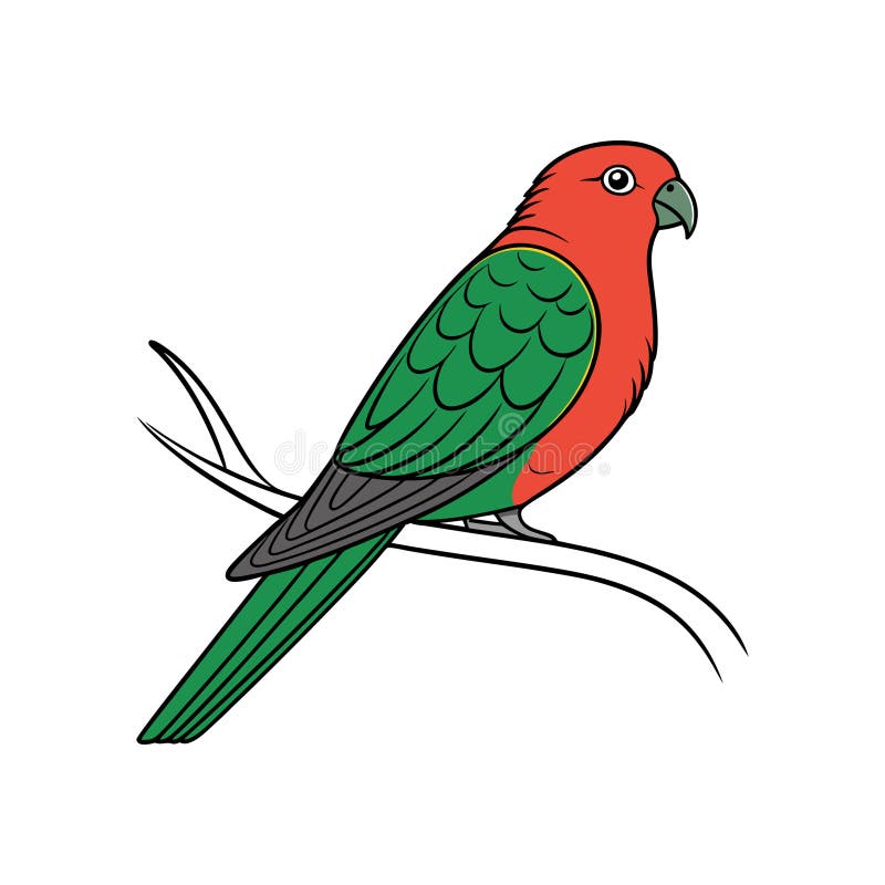 Vibrant Australian King Parrot among Blossoms Stock Photo ...