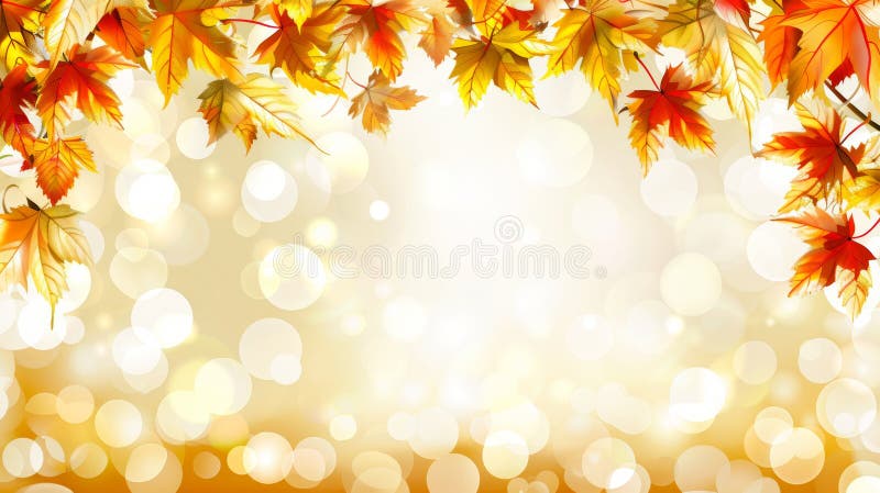 Vibrant Autumn Foliage Forming a Striking Warm Contrast Background for ...