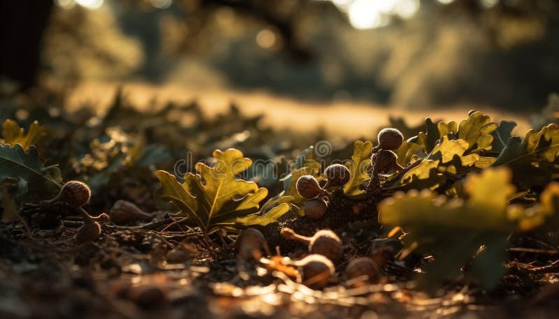 Vibrant Autumn Foliage in Uncultivated Forest Growth Generated by AI ...