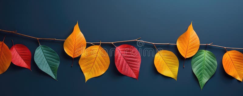 Vibrant Autumn Leaves Create Natural Seasonal Backdrop Stock Photo ...
