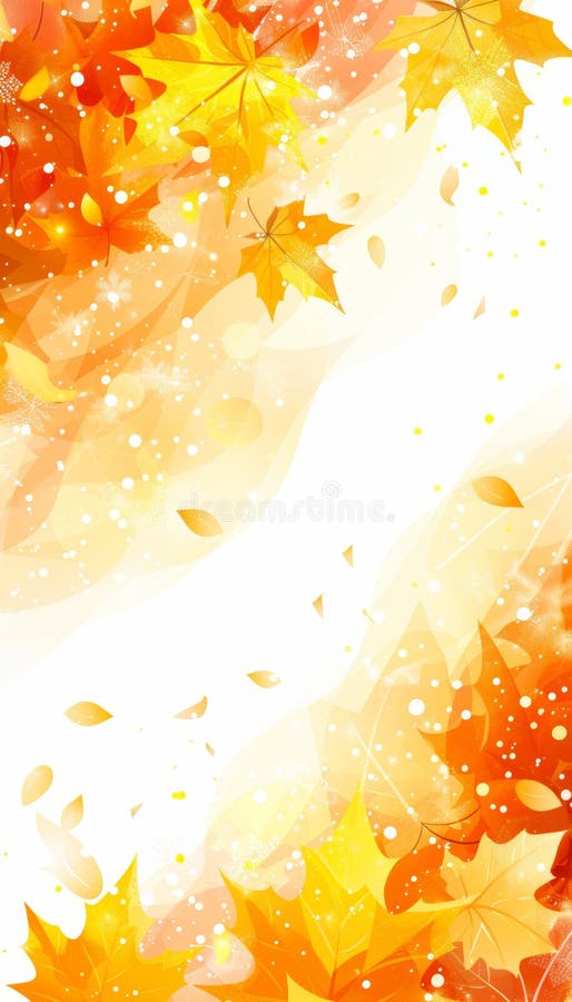 Vibrant Autumn Leaves Creating a Warm Contrast Background for ...