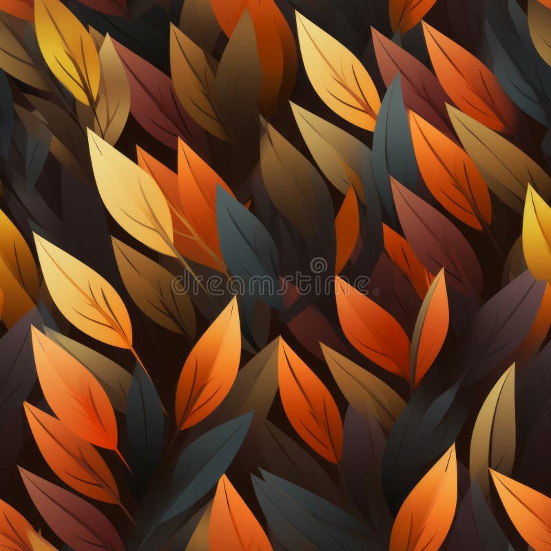 Vibrant Autumn Leaves Texture Background Wallpaper Abstract Design ...