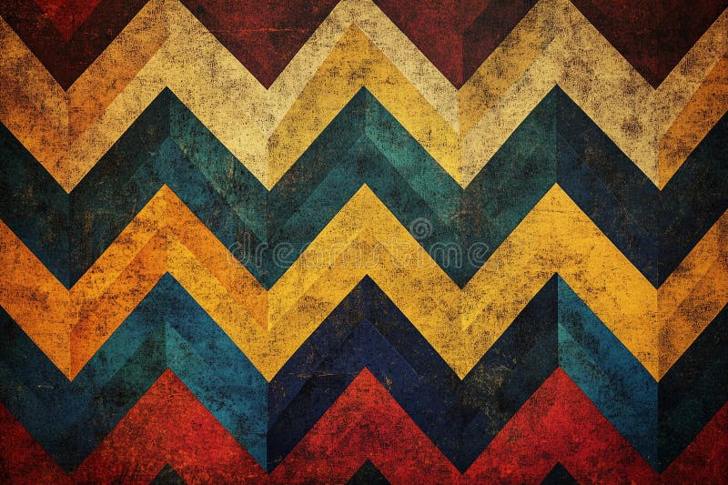 Vibrant Aztec Motifs with Bold Triangular Patterns Conveying Cultural ...