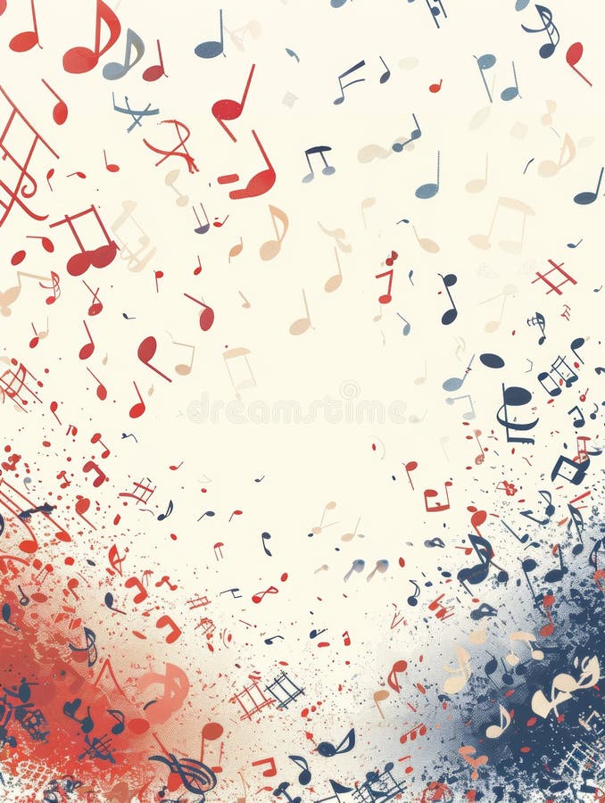Vibrant Back To School Frame Background with Colorful Musical Notes and ...
