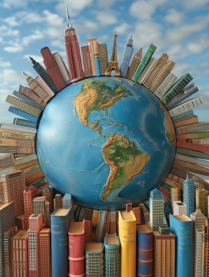 Vibrant Back To School Frame Background with Globe and Books for ...
