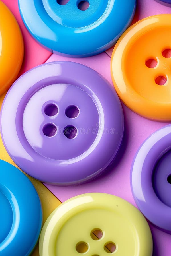 Vibrant Backdrop Created from an Assortment of Assorted Buttons for a ...