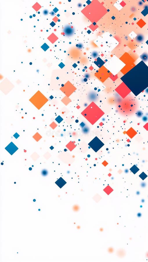 A Vibrant Backdrop Featuring Geometric Squares and Dots in Various ...