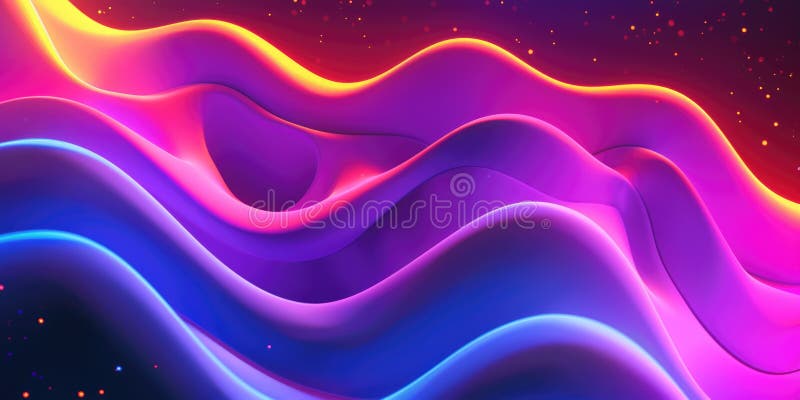 Vibrant Backdrop with Neon Light Streaks, Great for Contemporary ...