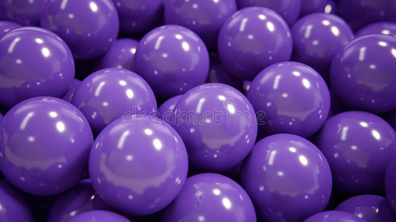 A Vibrant Backdrop of Purple Shiny Sphere Balls, Perfect for Adding ...