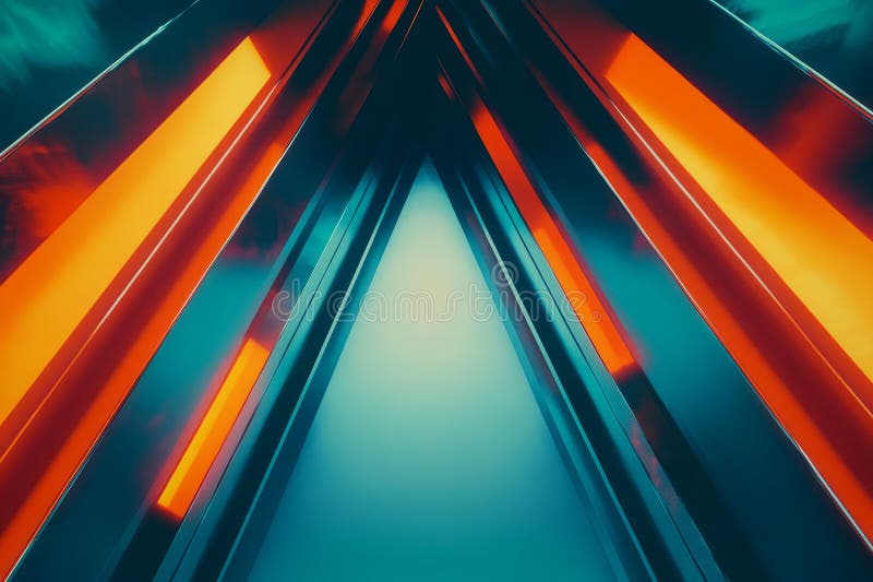 A Vibrant Background with Bold Glowing Diagonal Lines in Teal and ...