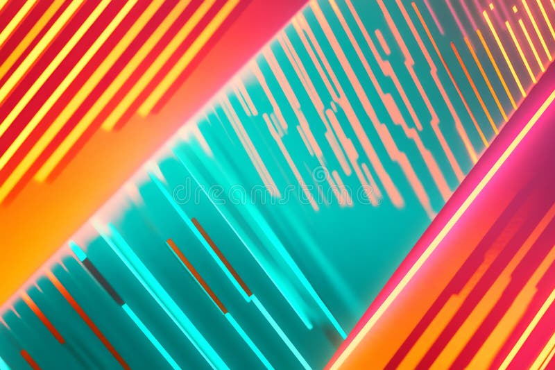 A Vibrant Background with Bold Glowing Diagonal Lines in Teal and ...
