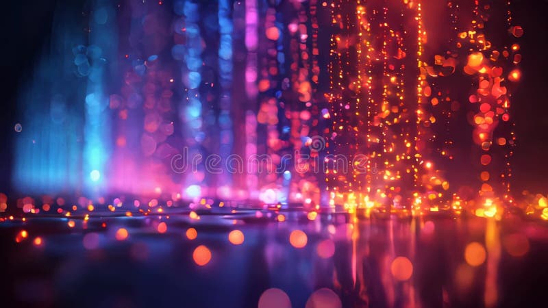Vibrant Background with Colorful Lights and Blurs Stock Footage - Video ...