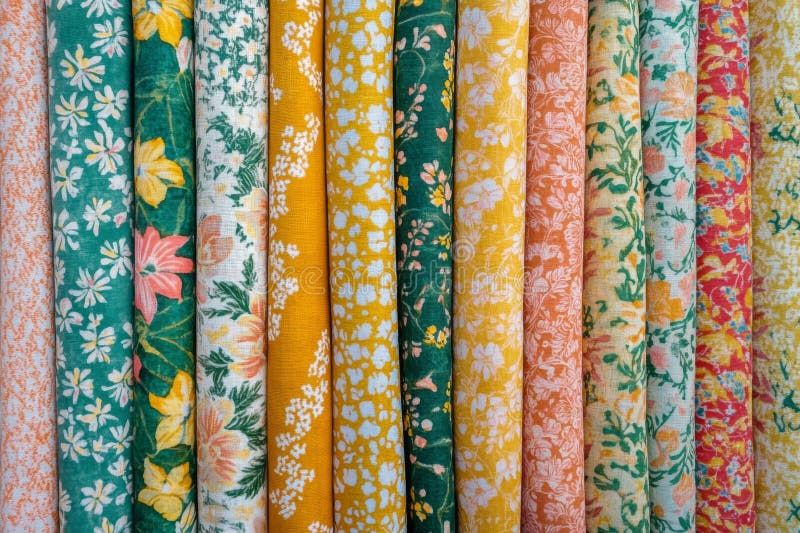 Vibrant Background Image Featuring a Stack of Colorful Quilting Batik ...