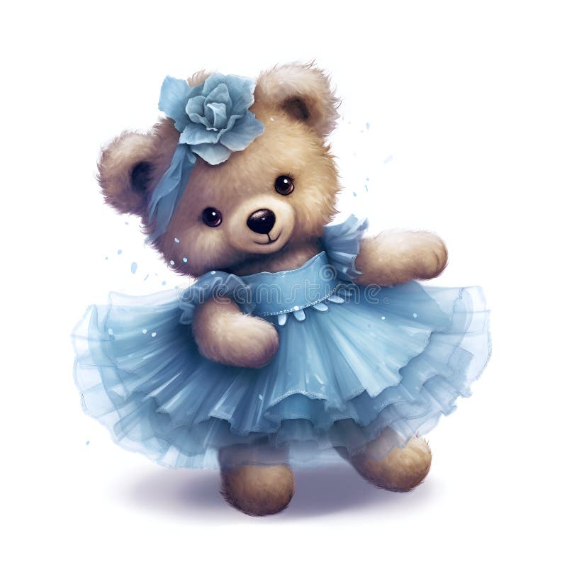 Vibrant Ballet Bear Illustration Stock Illustration - Illustration of ...