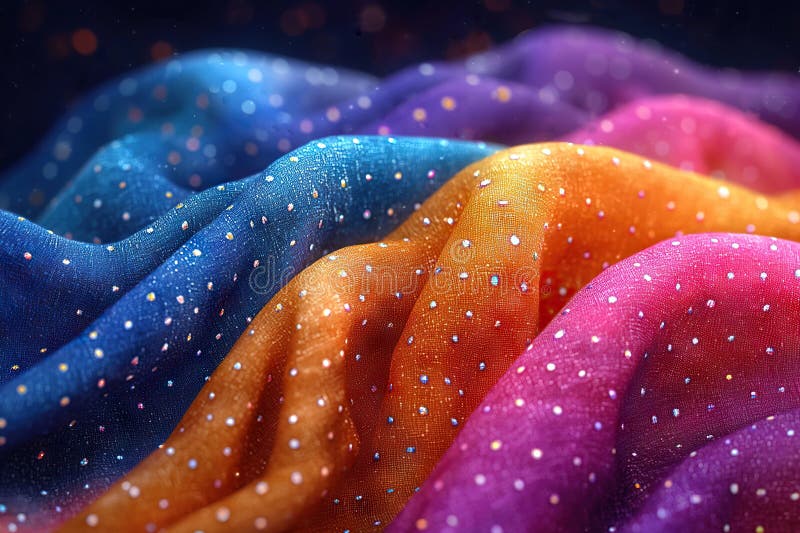 Vibrant Bandhani Fabric - Traditional Indian Tie-Dye Technique with ...