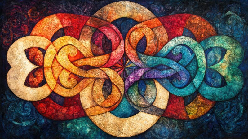 Celtic Art Modernization, a Vibrant Banner with Celtic Patterns ...