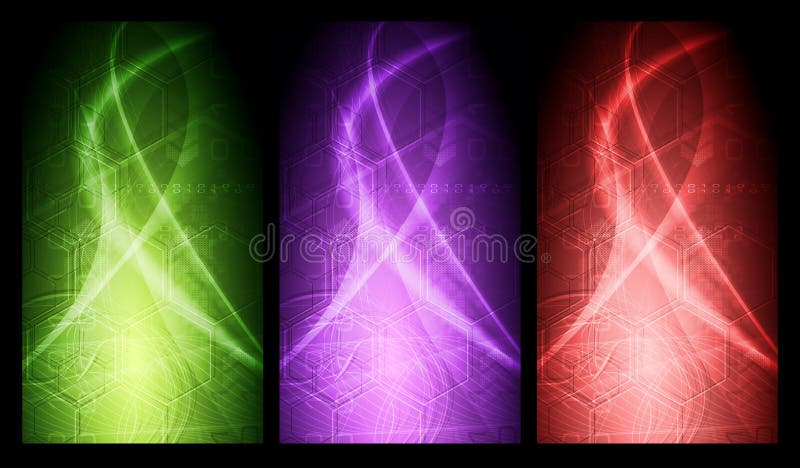 Vibrant banners collection stock vector. Illustration of abstract ...