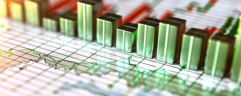 A Vibrant Bar Chart with Green Bars Climbing Higher and Red Bars ...