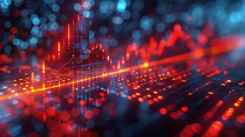 Colorful Bar Graph Illustrating Growth on Modern Digital Interface with ...