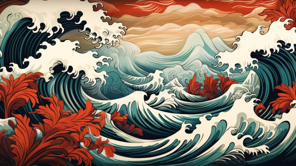 Vibrant Batik Texture with Complex Patterns and Dynamic Colors in ...