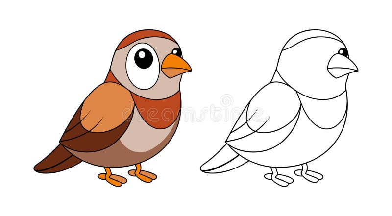 Vibrant Bearded Reedling Bird Detailed Illustration Stock Illustration ...