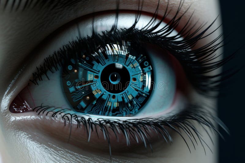 Vibrant Beautiful 3d Eye. Generate Ai Stock Photo - Image of health ...