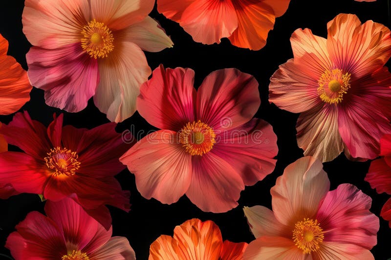 Vibrant Blooms Display an Array of Colors and Textures, Standing Out ...