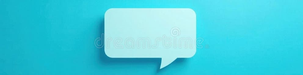 Vibrant Blue Backdrop, Welcoming Speech Bubble Graphic, Pastel, Vector ...