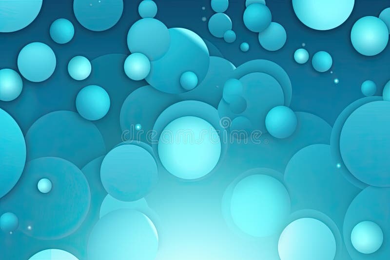 Abstract Blue Background with Bubbles Stock Illustration - Illustration ...