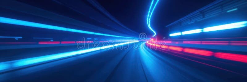 Vibrant Blue, Blurred Lines, Intense Speed Effect, Abstract Backdrop ...