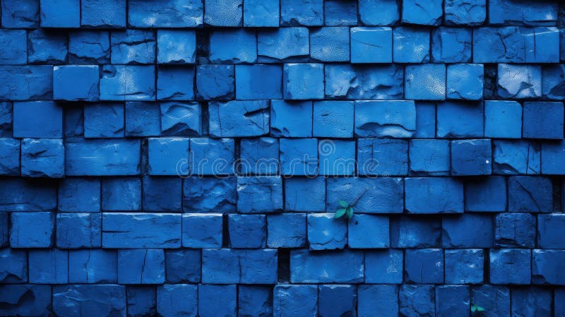 Vibrant blue bricks stock illustration. Illustration of aesthetic - 313801018