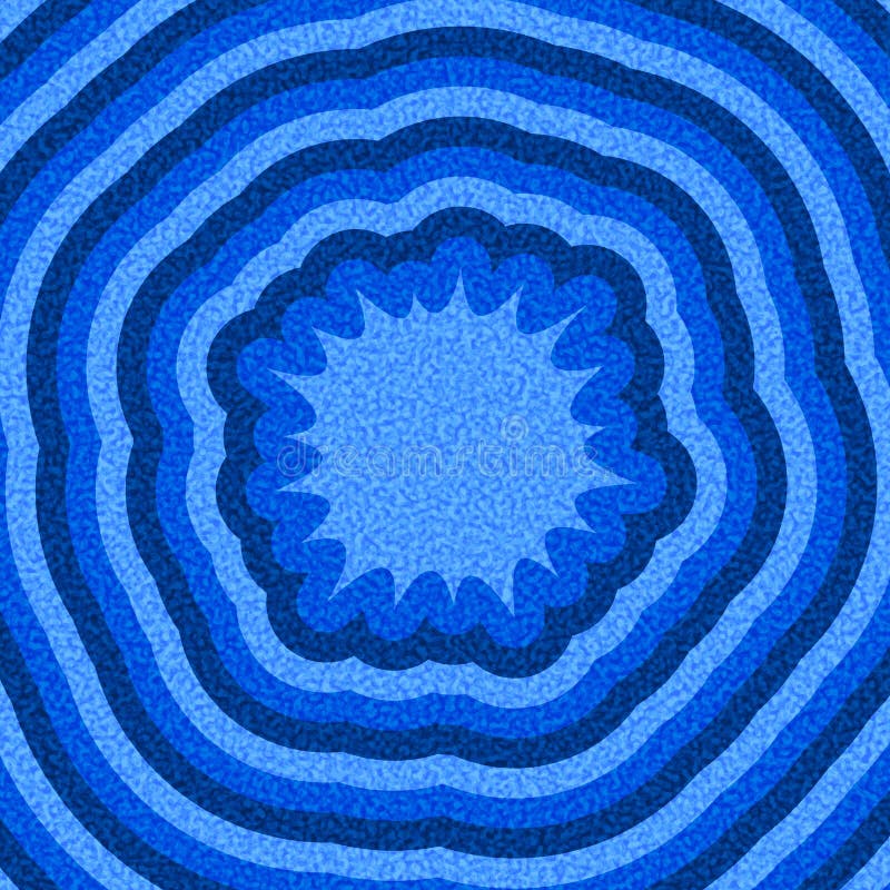 Abstract Blue Burst with Concentric Ripples Stock Vector - Illustration ...