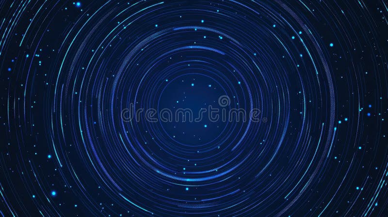 Vibrant Blue Circular Design Features Playful Dots and Lines, Perfect for a Modern Touch in Your ...