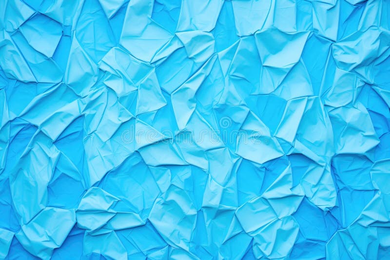 Vibrant Blue Crumpled Paper Background Stock Illustration ...