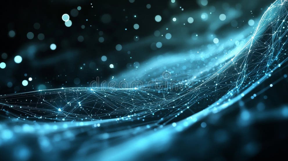 A Vibrant Blue Cyber Texture with Dotted Patterns that Forms an ...