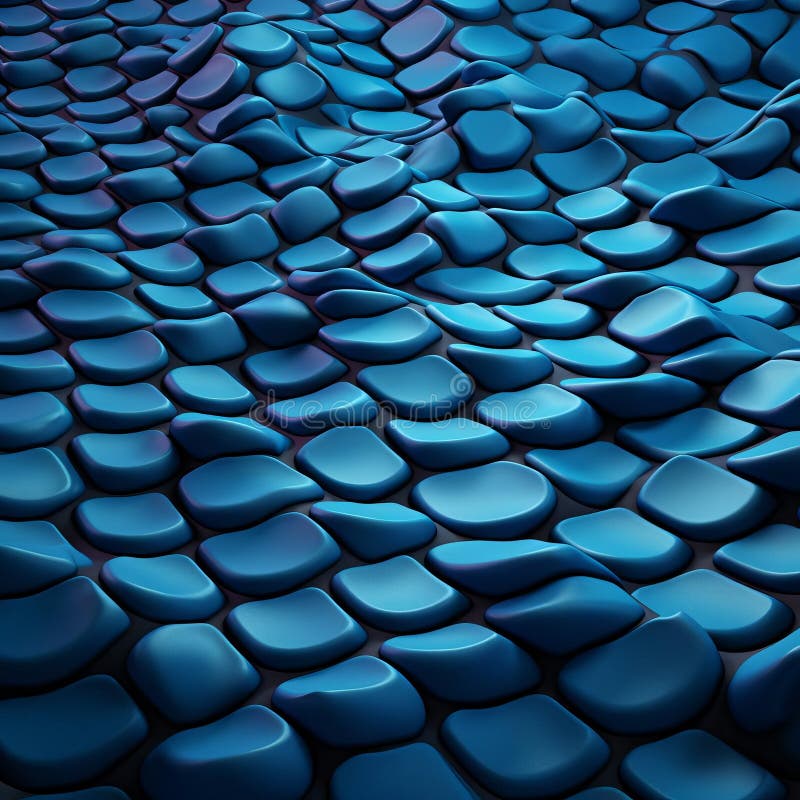 Vibrant Blue 3d Pattern of Overlapping Rectangular Shapes Background ...