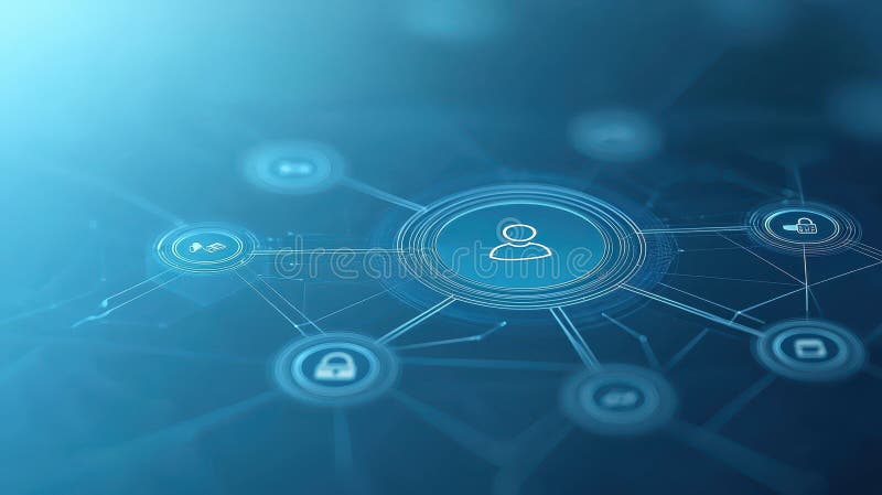 Vibrant Blue Digital Backdrop with Prominent Number Display for Modern ...