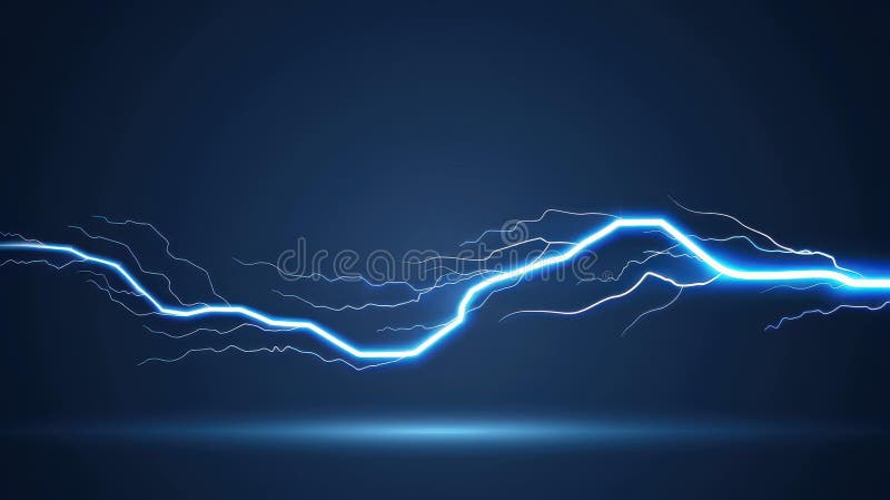 Vibrant Blue Electric Lighting on Abstract Electrical Background Stock ...