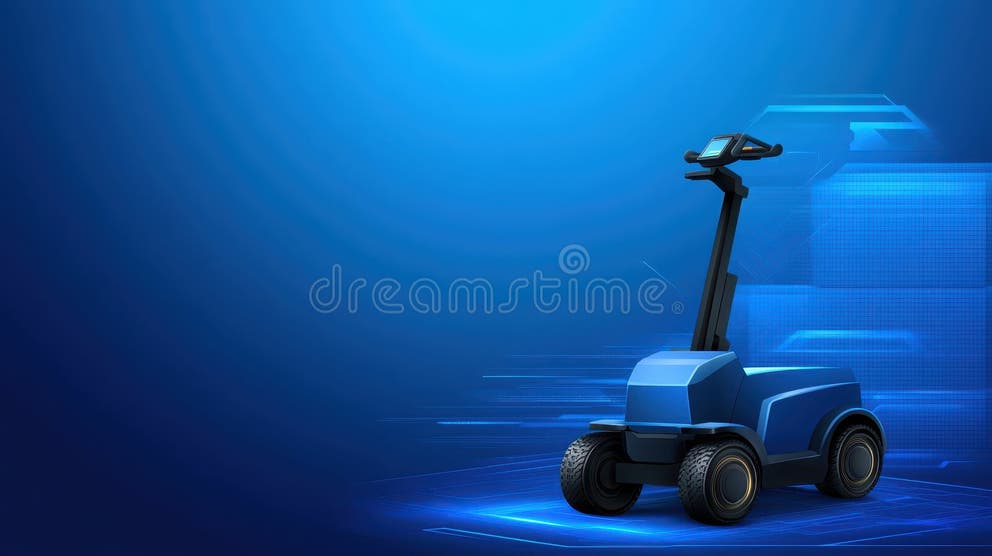 Vibrant Blue Electrical Currents Flow, Dynamic Display of Energy and ...