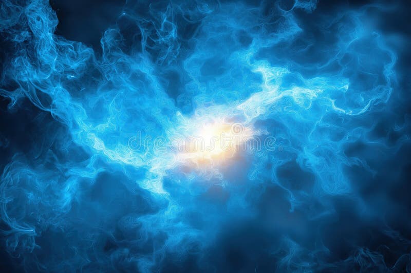 Vibrant Blue Energy Background Representing Vitality Dynamism Stock ...