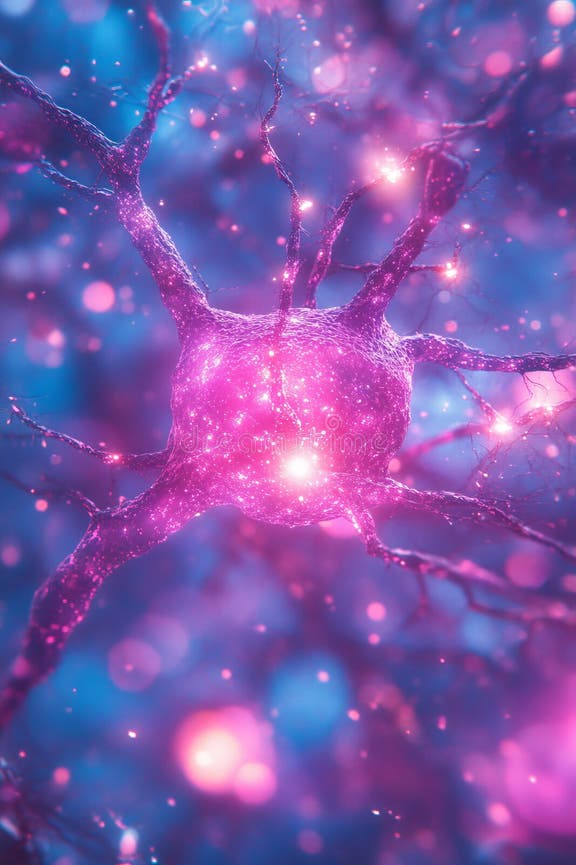 Vibrant Blue Energy Network Luminous Molecular Structure with Bright ...