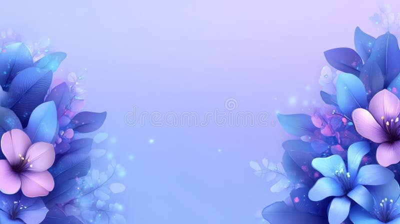 Vibrant Blue Flowers on Matching Blue Background Study in Monochromatic ...