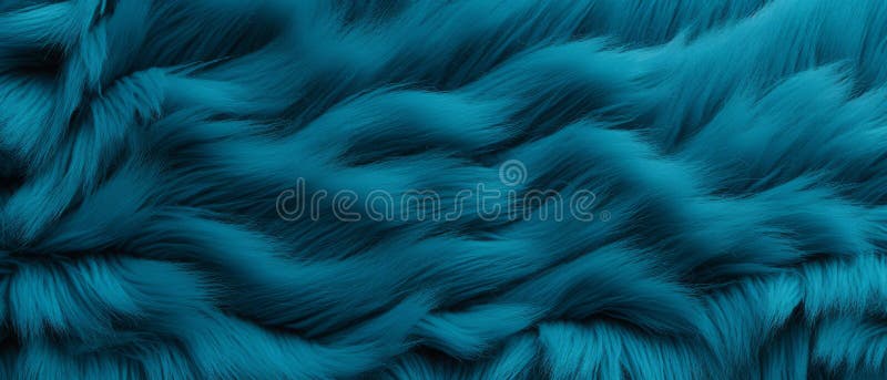Vibrant Blue Fur Texture with Soft, Wavy Patterns Stock Illustration ...